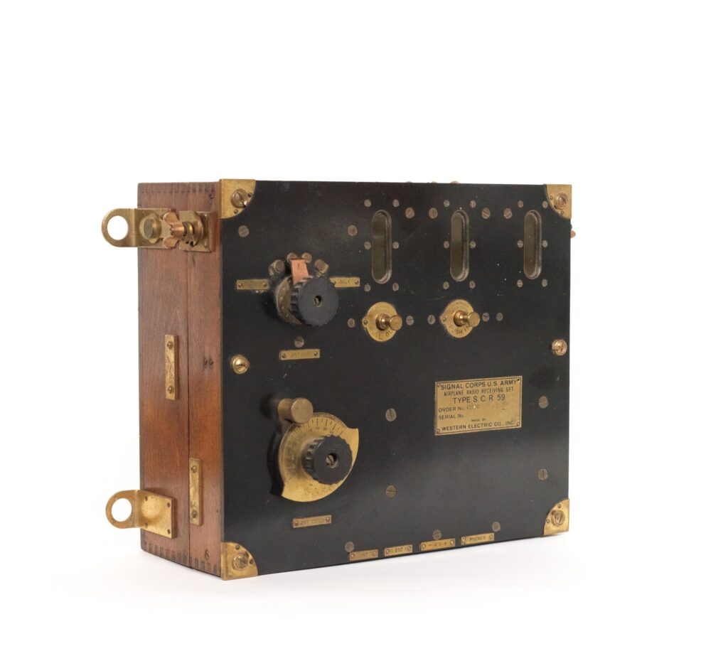 1918 Western Electric SCR-59 Airplane Receiver With Good VT-1 Tubes ...