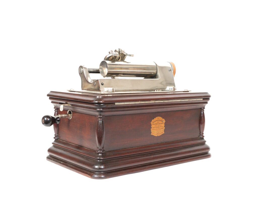 1906 Columbia BG Mahogany Cylinder Phonograph With 6" Mandrel & 4 ...