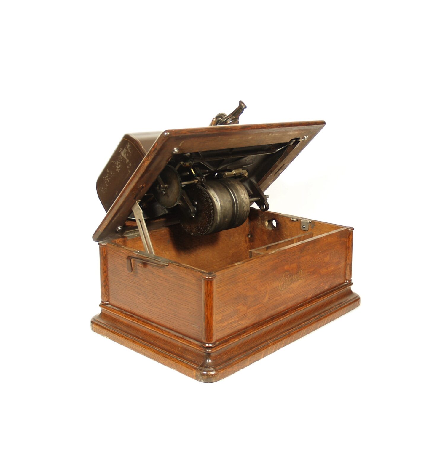 1910 Edison Opera Cylinder Phonograph * Oak - TechnoGallerie