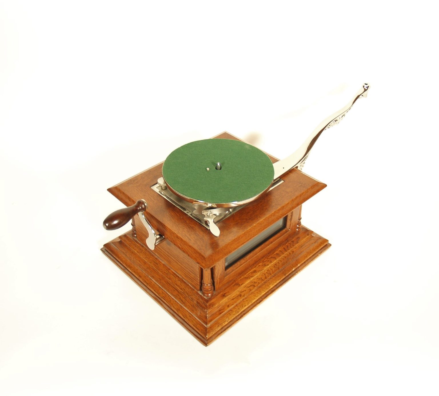 1902 Zon-O-Phone Glass-Sided London Grand Phonograph - TechnoGallerie