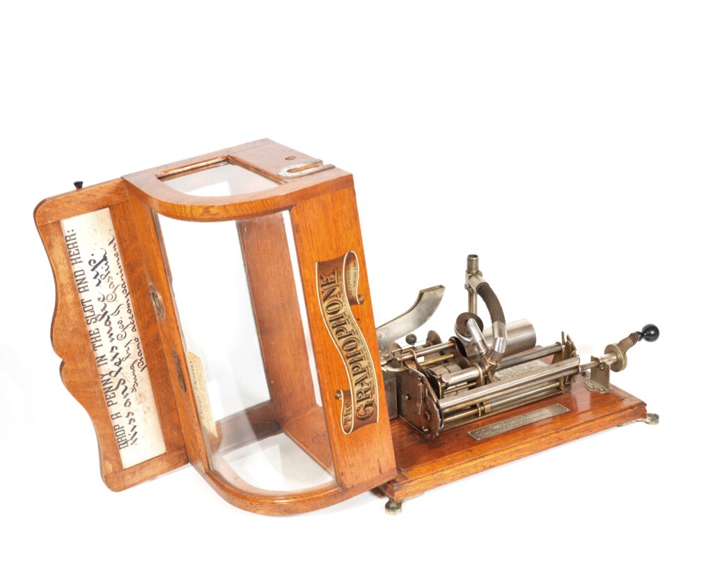 1898 Columbia BS Coin-Operated Cylinder Phonograph * Penny-In-Slot * No ...