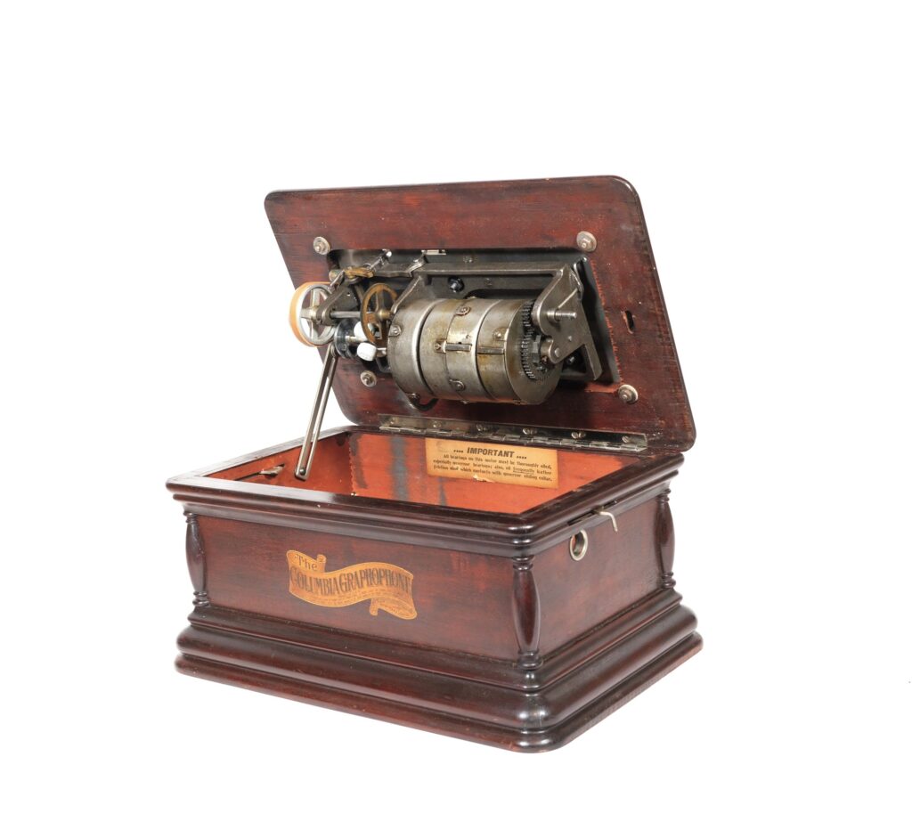 1906 Columbia BG Mahogany Cylinder Phonograph With 6" Mandrel & 4 ...