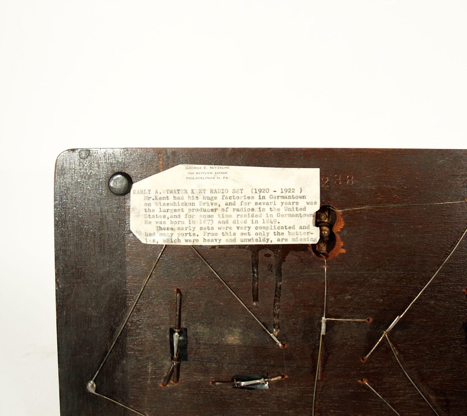 1924 Atwater Kent 4660 Model 9 Compact Breadboard Radio * Complete ...