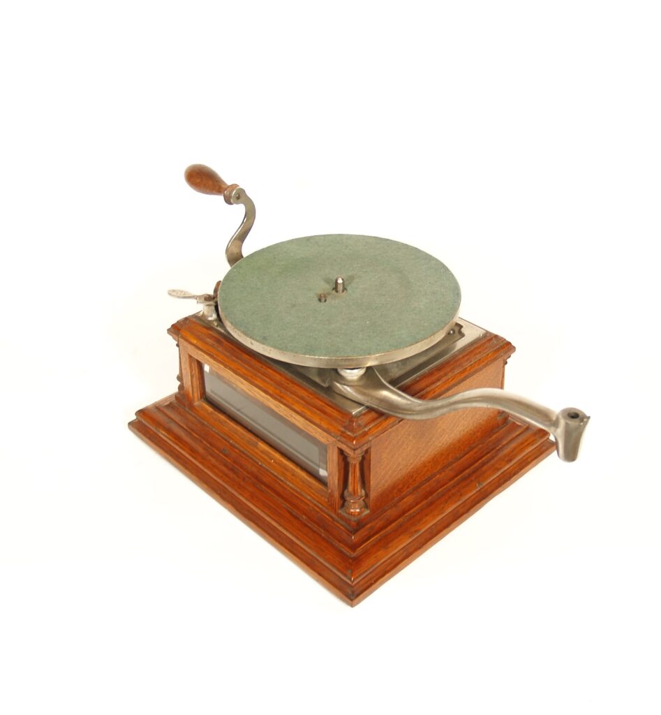 1901 Zon-O-Phone Glass-Sided "A" Phonograph - TechnoGallerie