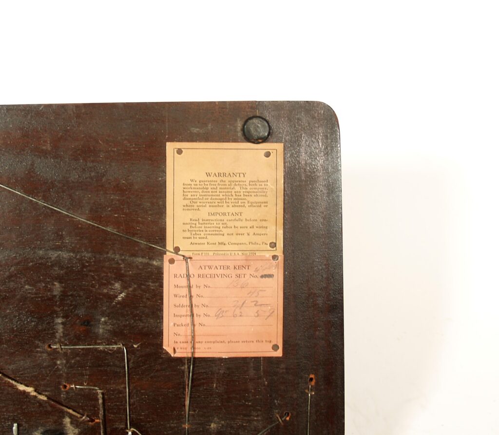 1924 Atwater Kent 4660 Model 9 Compact Breadboard Radio * Complete ...