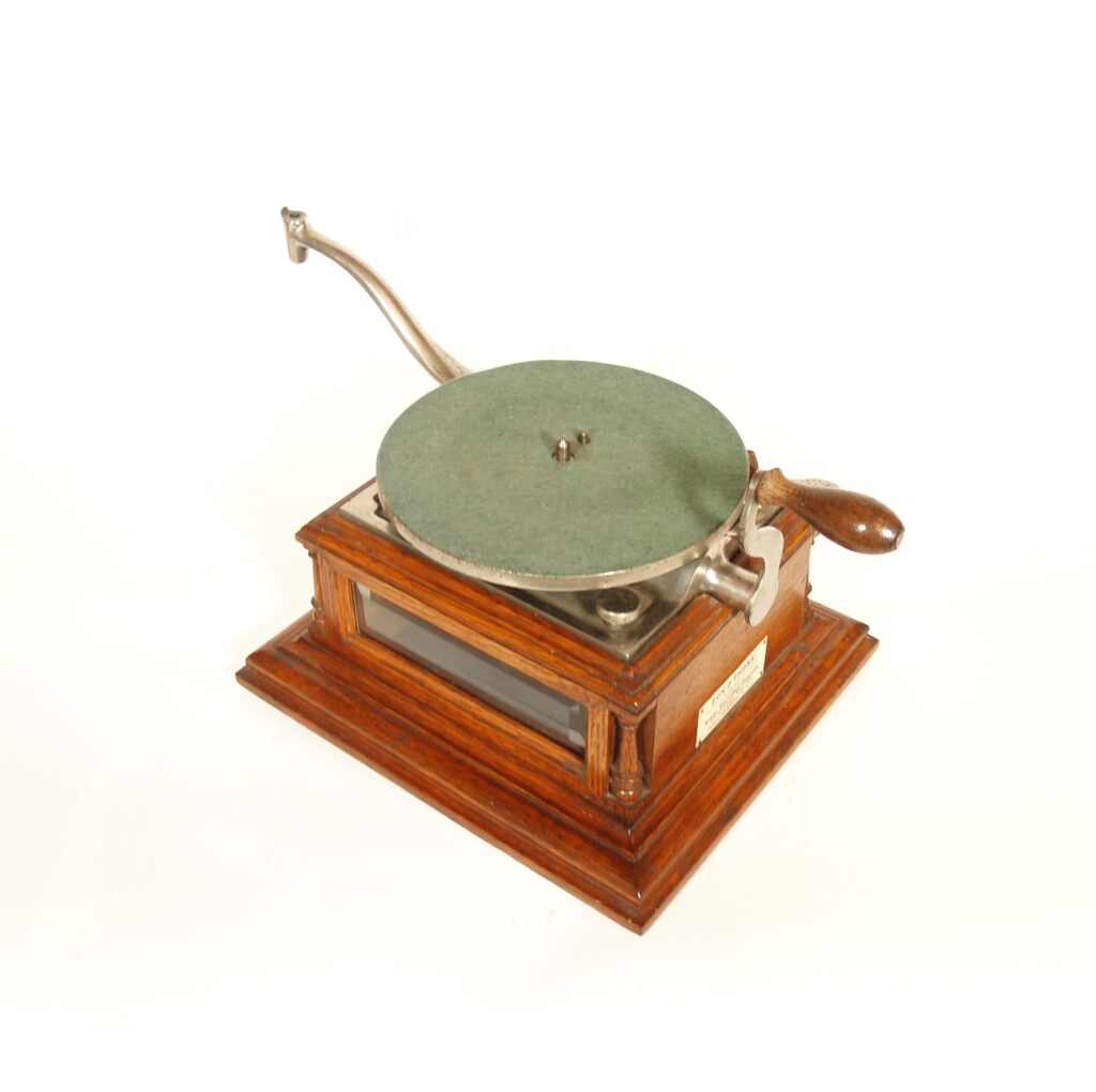 1901 Zon-O-Phone Glass-Sided "A" Phonograph - TechnoGallerie