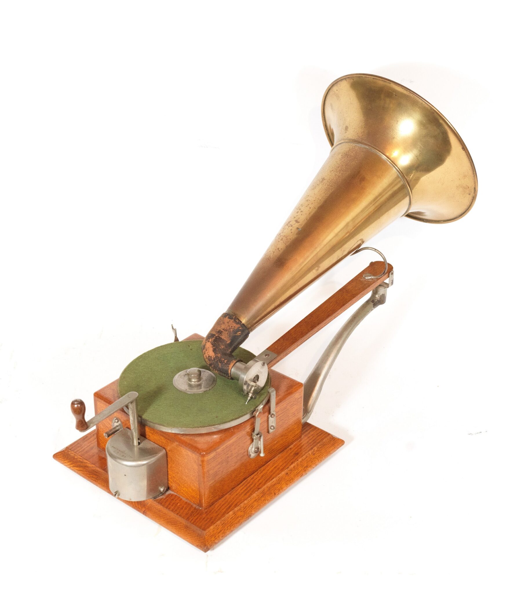 Original 1890's Berliner Trademark Gramophone w/Original Berliner ...