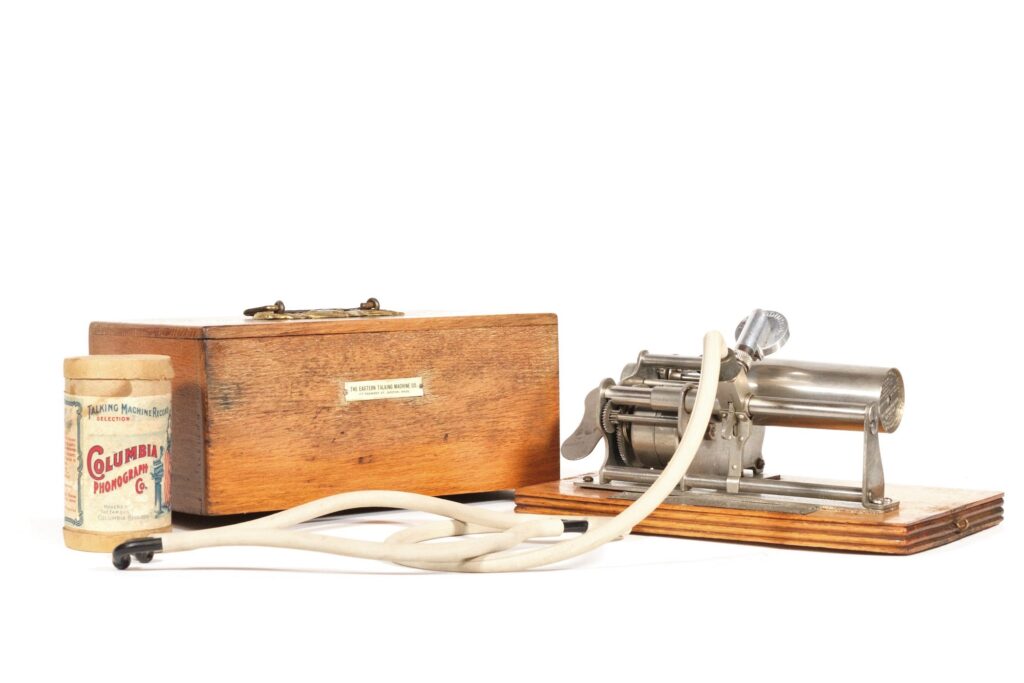 1897 Columbia B "Caseless" Graphophone In Rare Hawthorne & Sheble ...