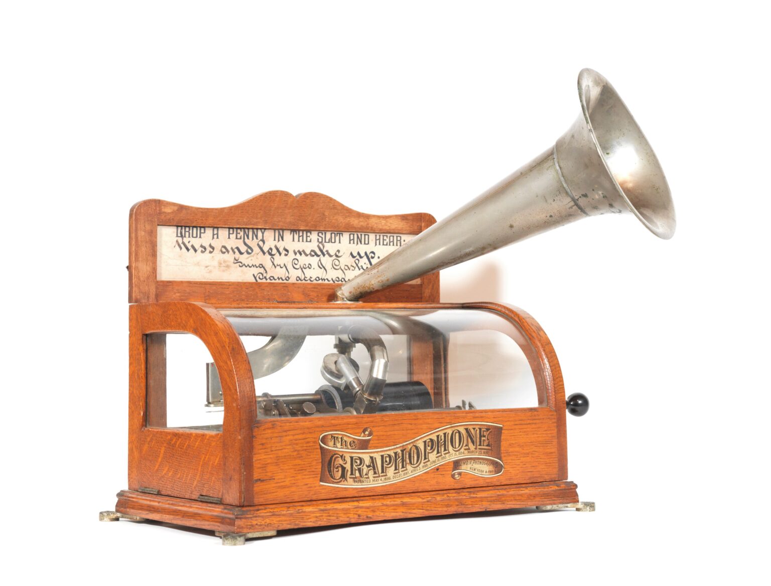 1898 Columbia BS Coin-Operated Cylinder Phonograph * Penny-In-Slot * No ...