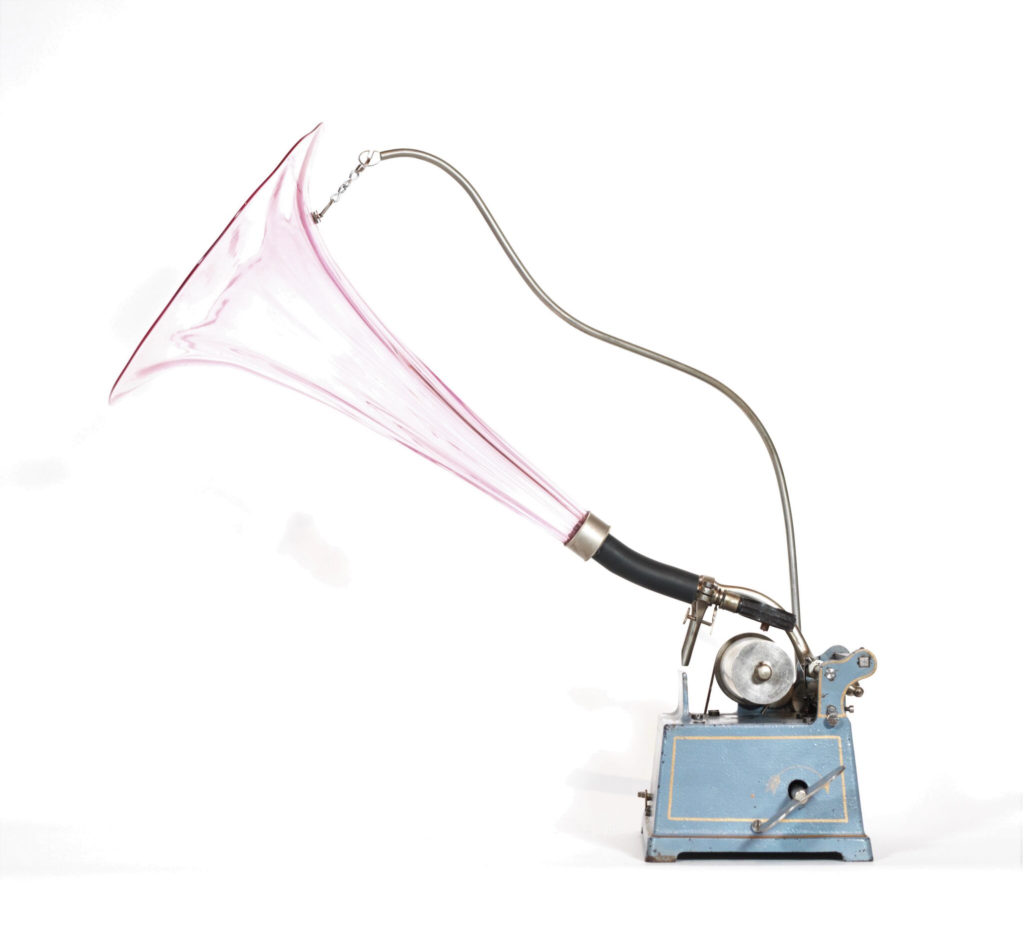 1901 Pathe Gaulois Cylinder Phonograph With Fluted Crystal Horn ...