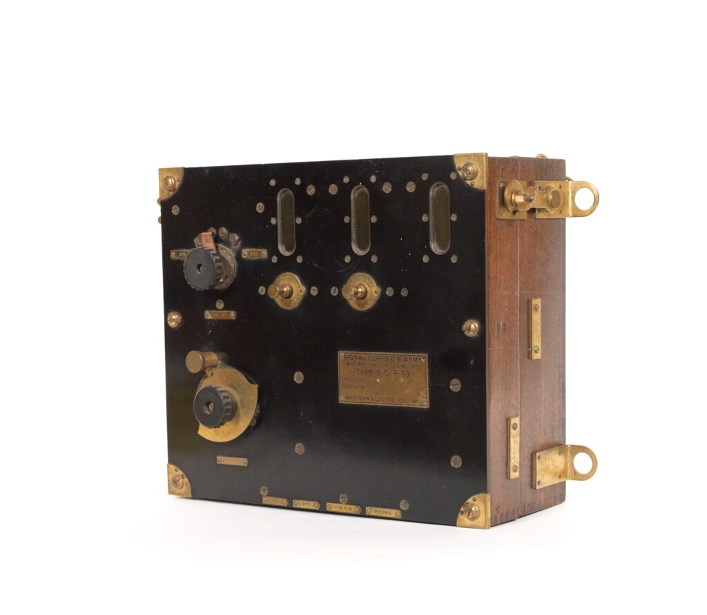 1918 Western Electric SCR-59 Airplane Receiver With Good VT-1 Tubes ...