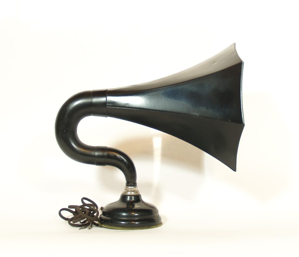 1922 Petaled Pleiophone Horn Radio Speaker * Federal Tel. & Tel ...