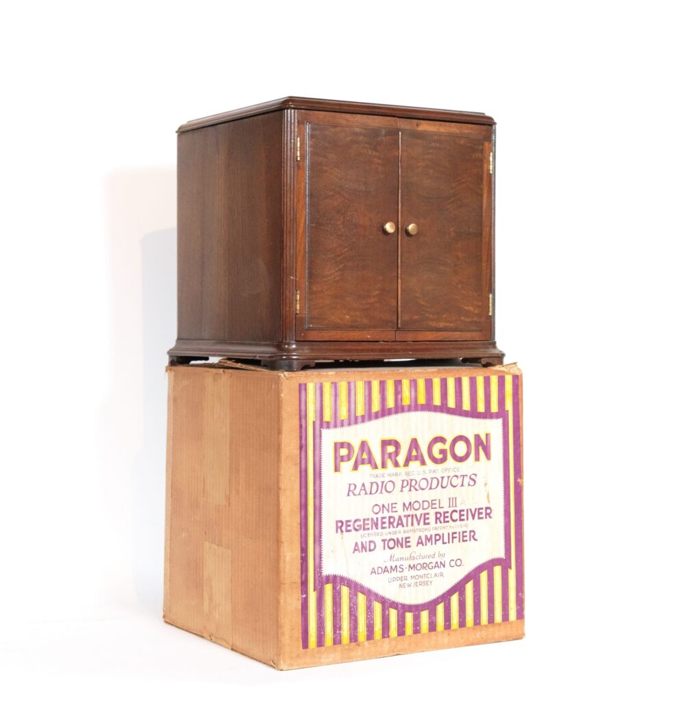 1923 Paragon III-A Radio w/Burl Walnut Cabinet & Original Box ...
