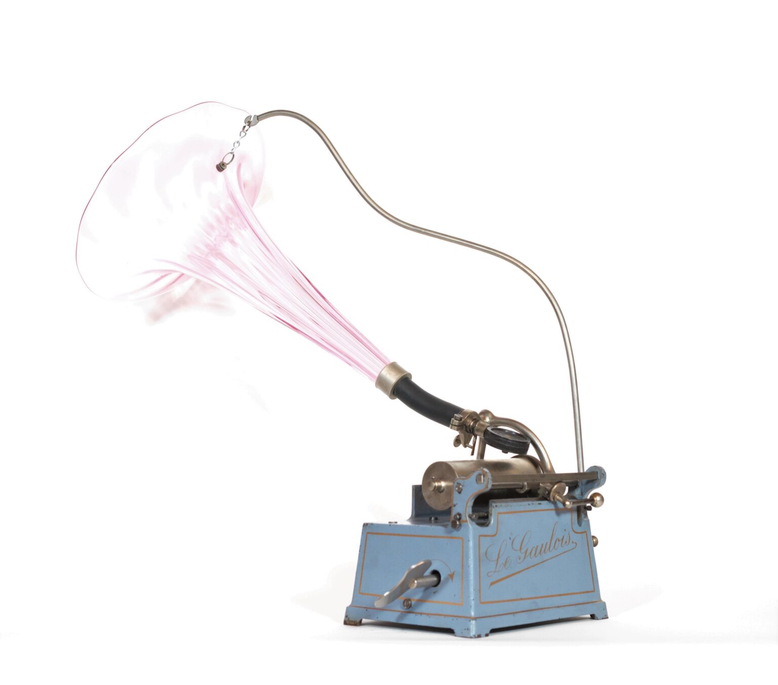 1901 Pathe Gaulois Cylinder Phonograph With Fluted Crystal Horn ...