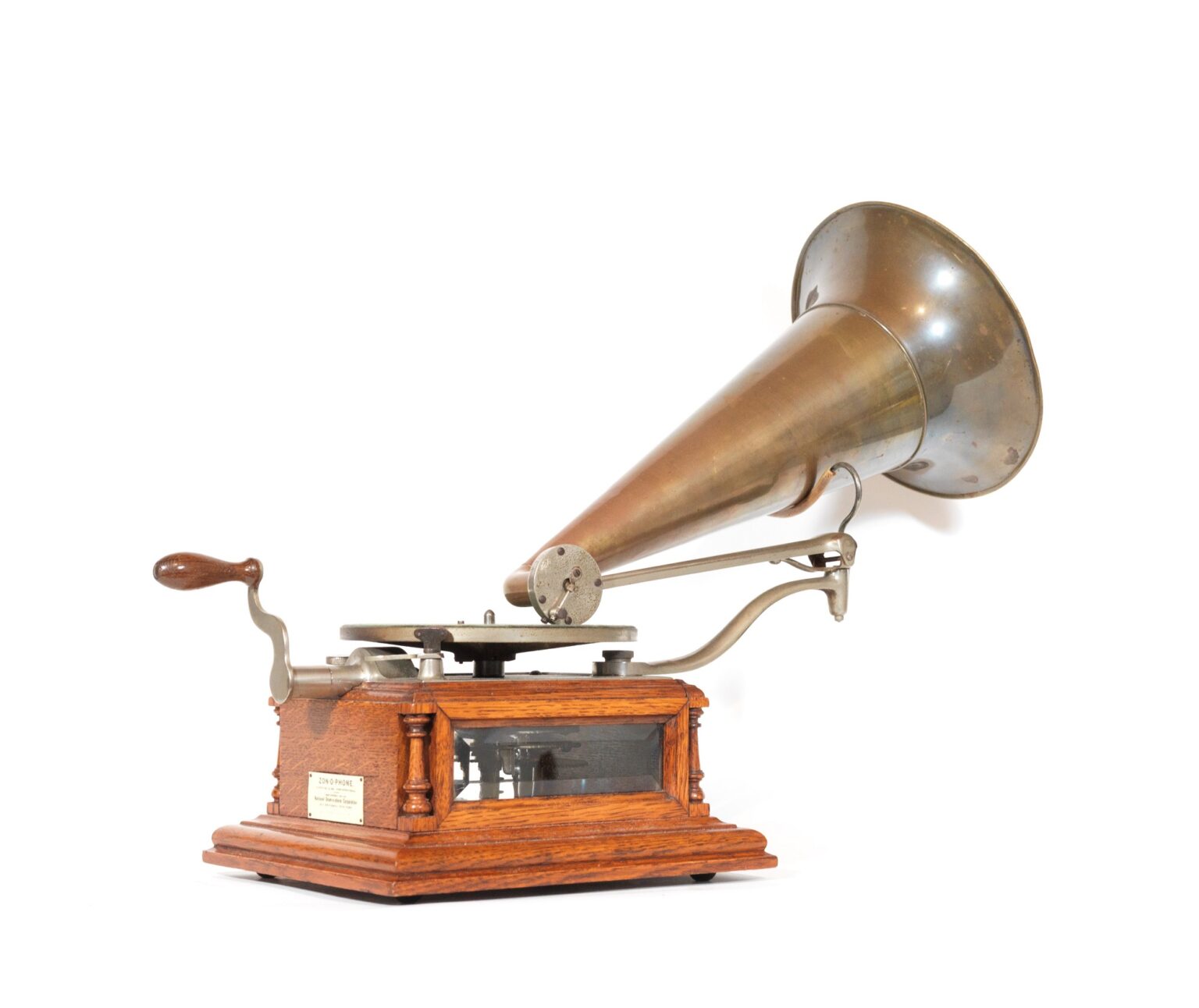 1901 Glass-Sided Zon-O-Phone A Phonograph * No Replica Parts ...