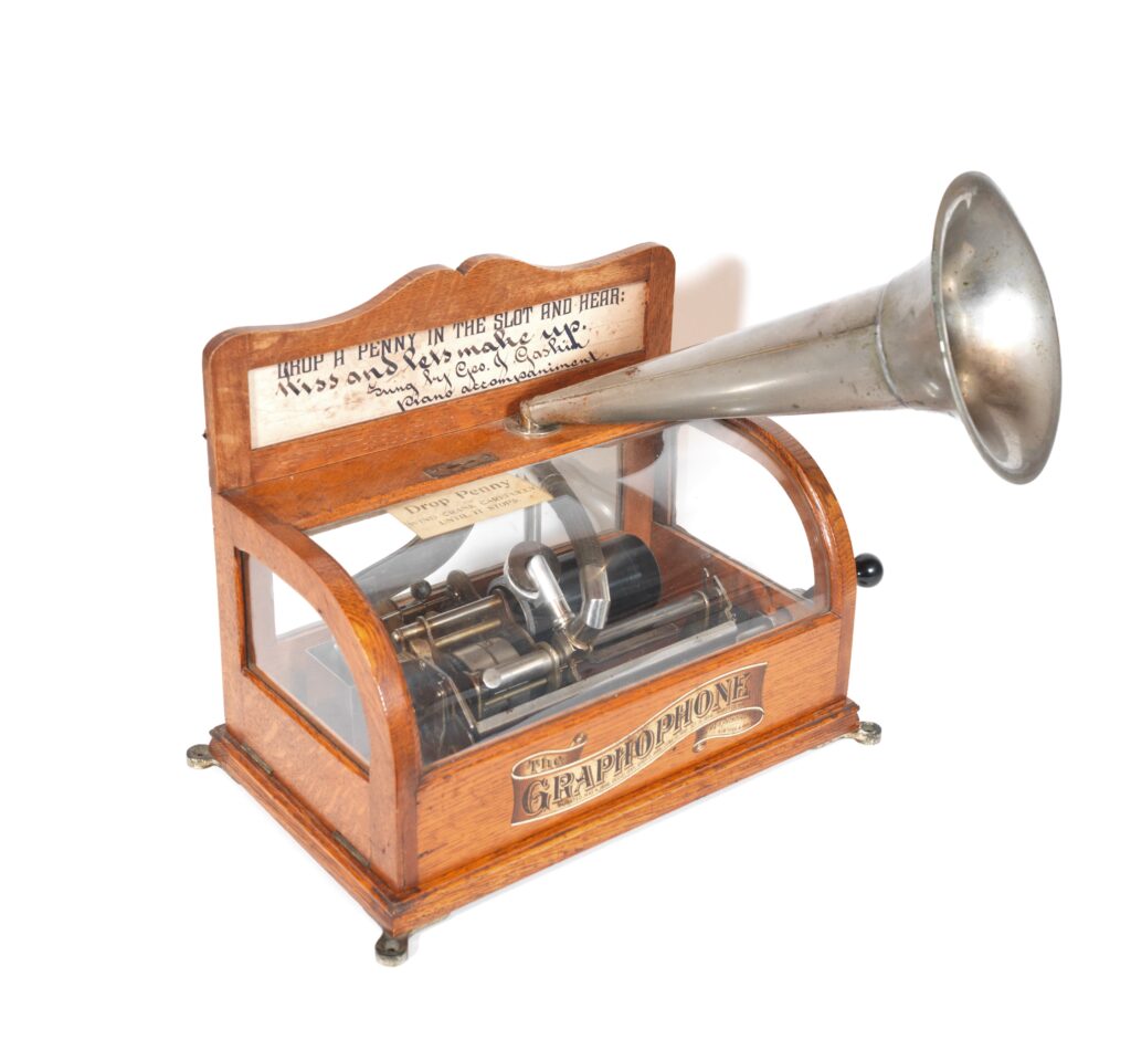 1898 Columbia BS Coin-Operated Cylinder Phonograph * Penny-In-Slot * No ...