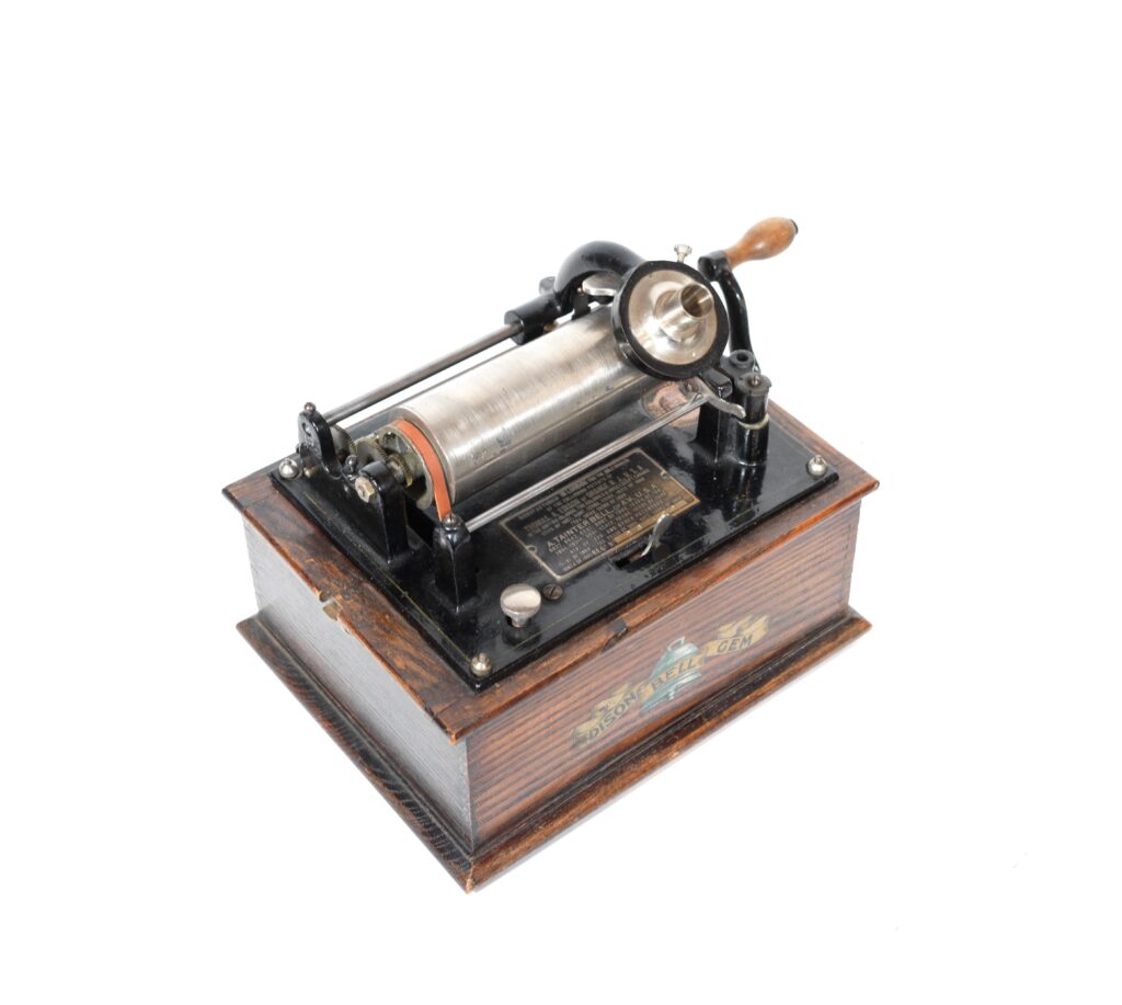 1906 Edison Bell Gem Cylinder Phonograph - TechnoGallerie