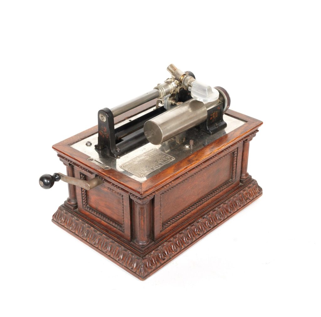 1906 Columbia AO Fancy Case Cylinder Phonograph With 3/4 Size Hawthorne ...