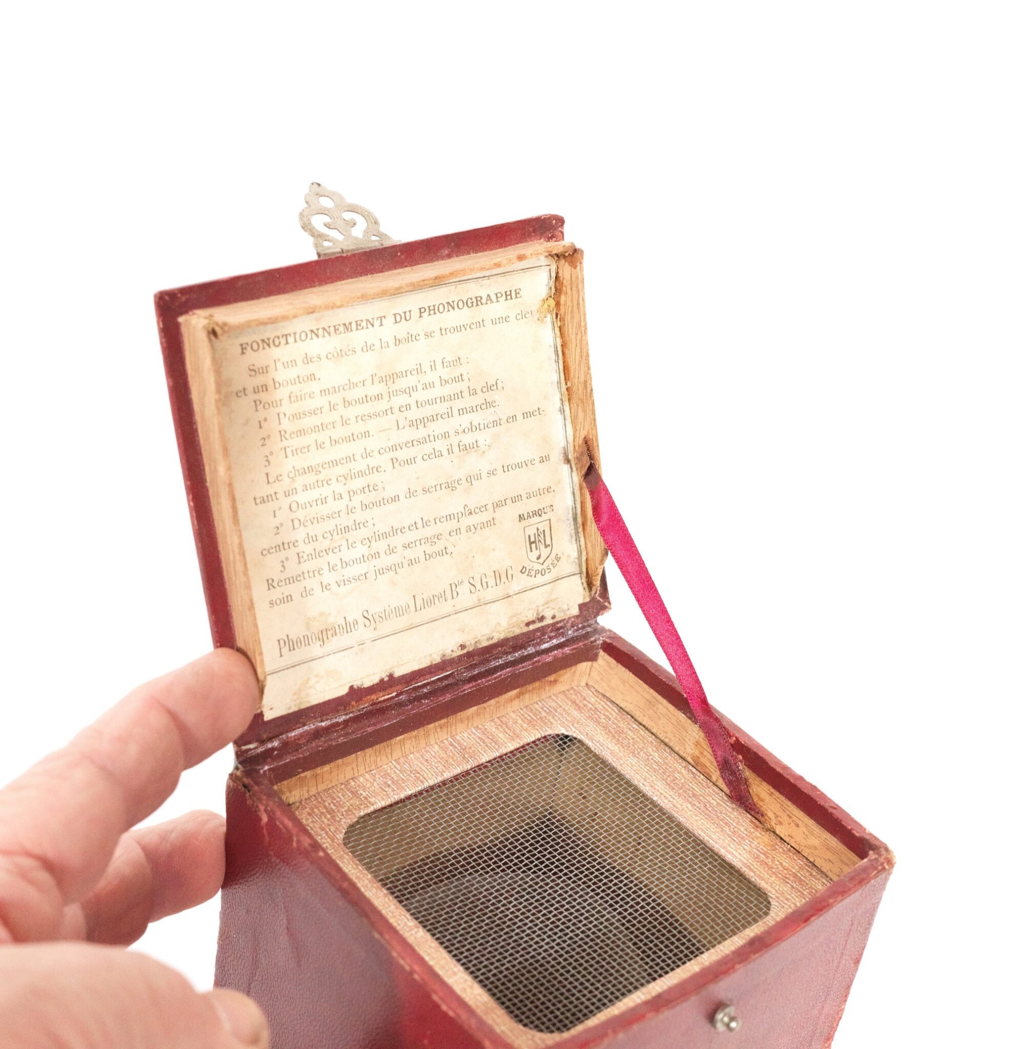 1895 Lioret Le Merveilleux Cylinder Phonograph - TechnoGallerie