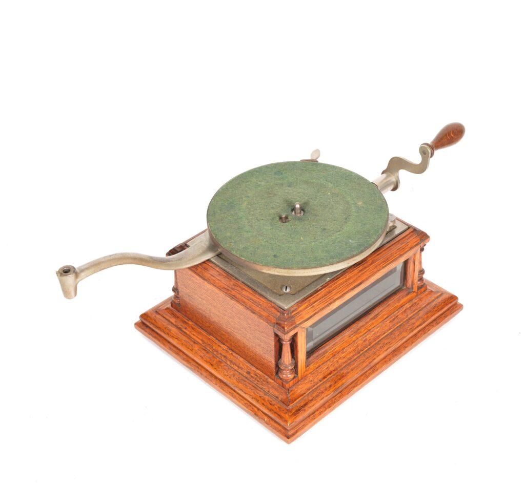 1901 Zon-O-Phone Glass-Sided Model A Phonograph - TechnoGallerie