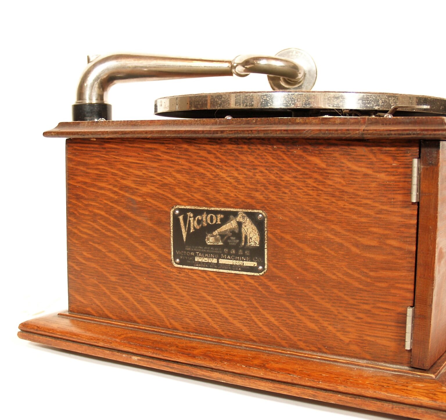1911 Victrola IV Phonograph With Steel Slat Grill & Victor Type "O ...